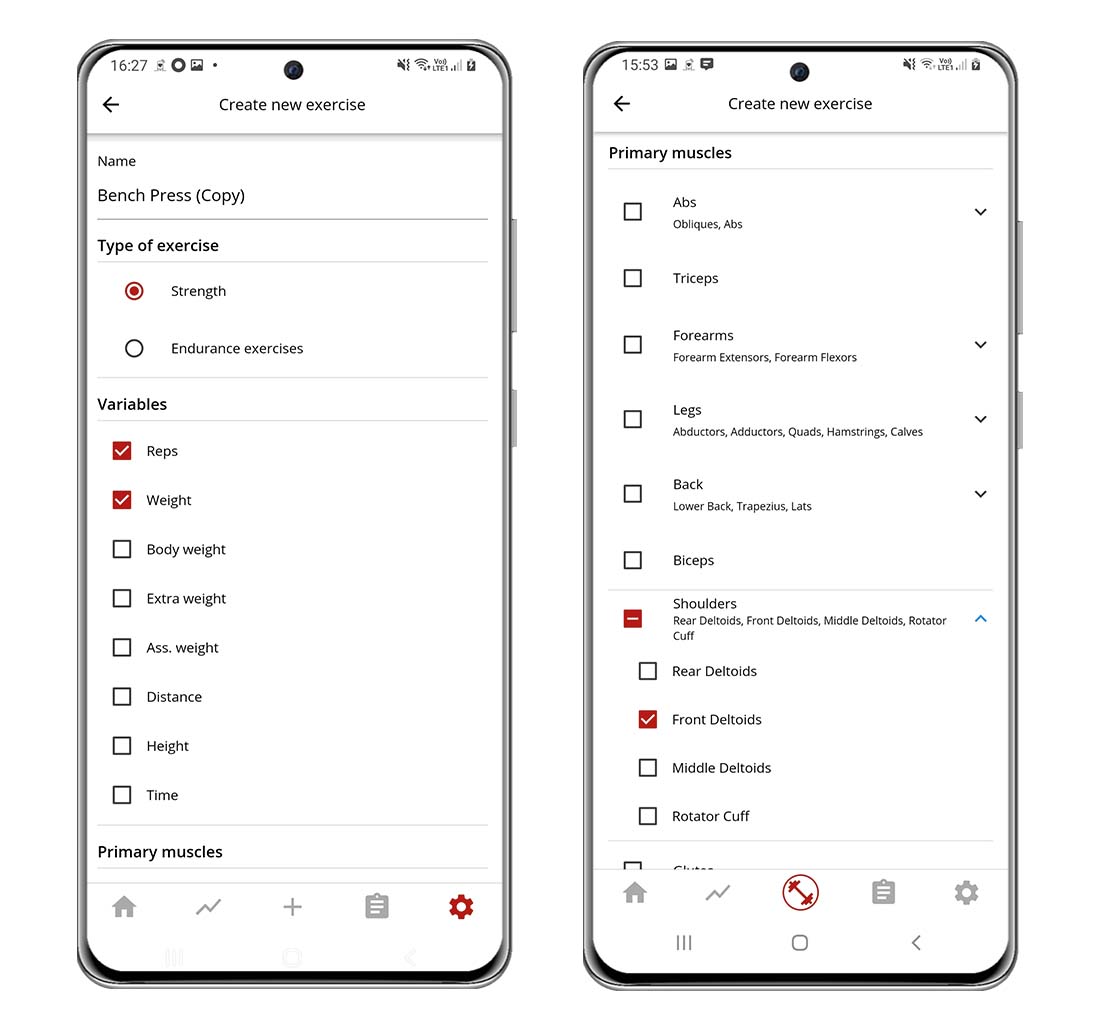 Adding Your Own Exercises – StrengthLog Support Area