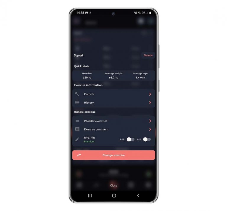 How to Activate RPE/RiR in Your Workouts – StrengthLog Support Area