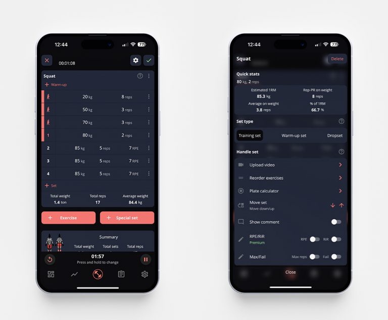 How to Record a Workout – StrengthLog Support Area