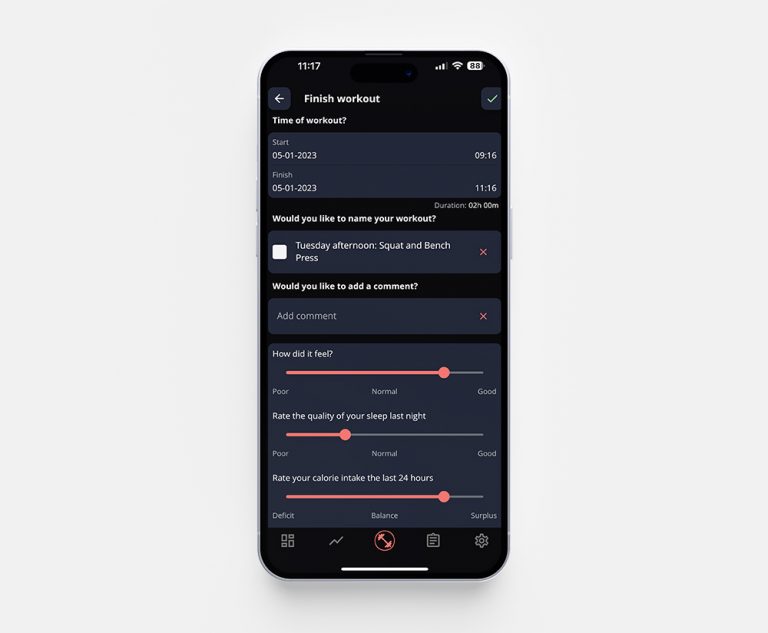 How to Record a Workout – StrengthLog Support Area